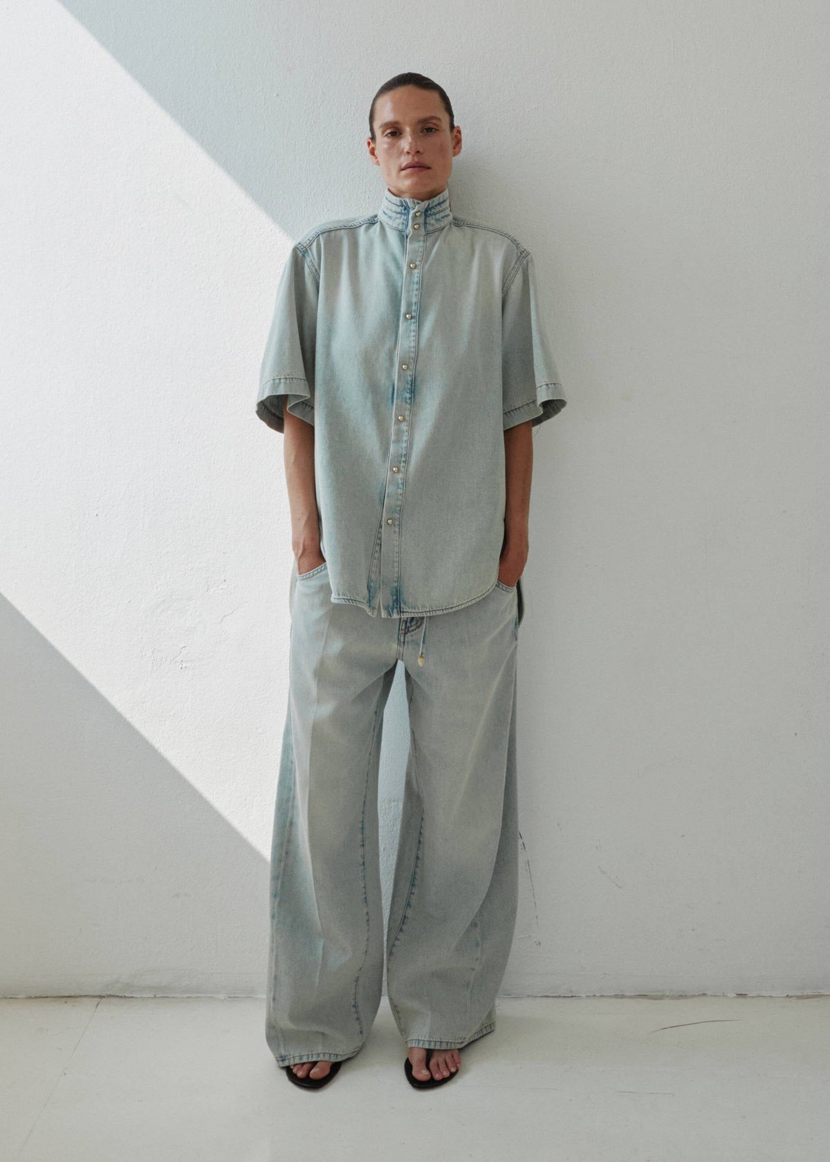 DARKPARK // Iris Paper Bag Tencel Denim / Bluesh White - Seletti ...