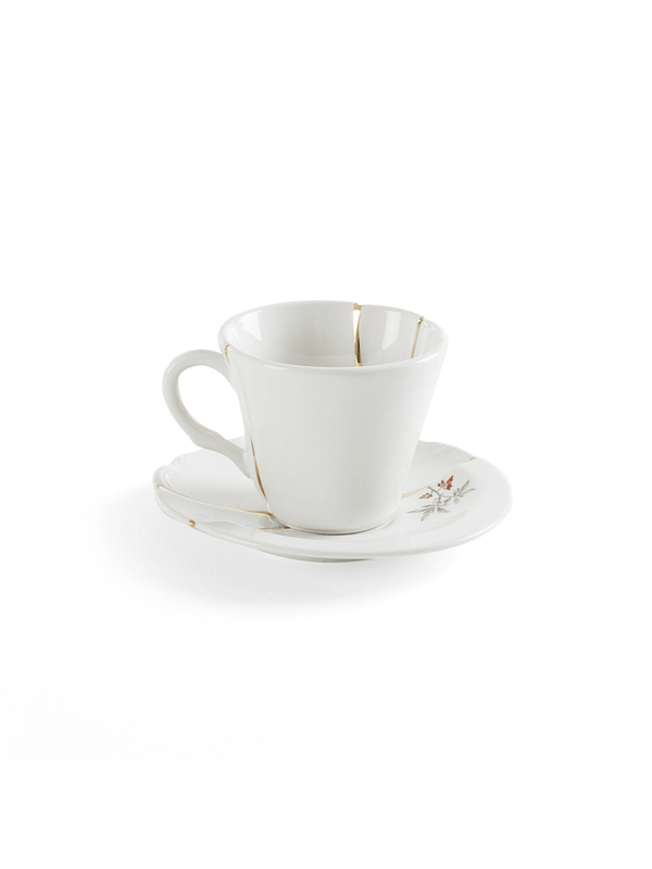 Kintsugi / Coffee Cup With Saucer / Design 3 - Seletti Concept Store