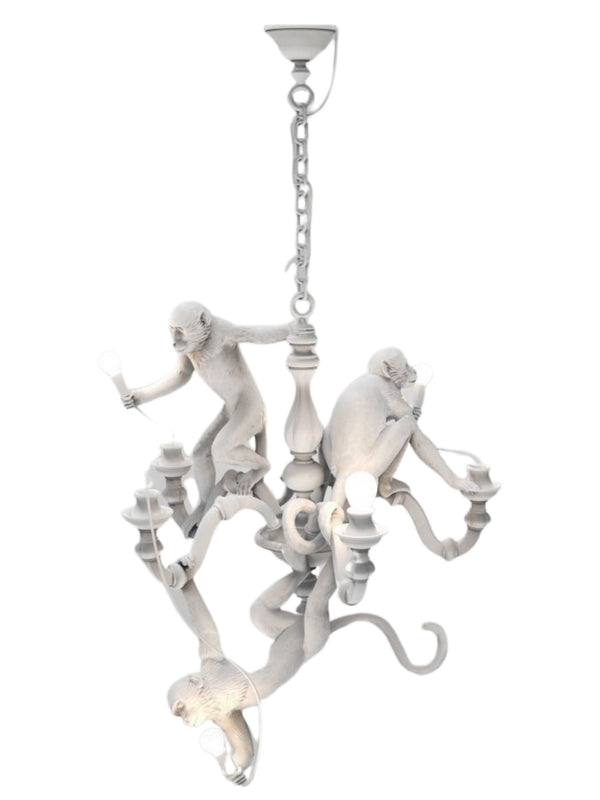 SELETTI Monkey Chandelier / White - Seletti Concept Store