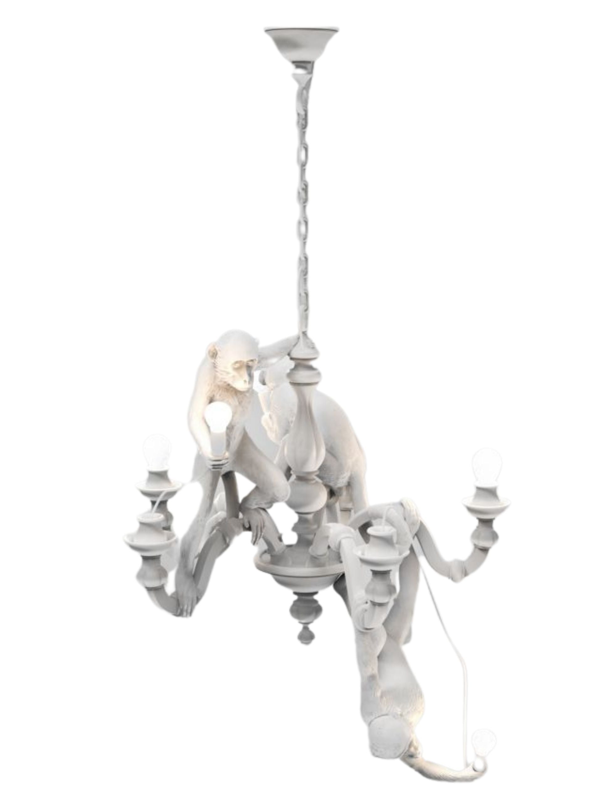 SELETTI Monkey Chandelier / White - Seletti Concept Store